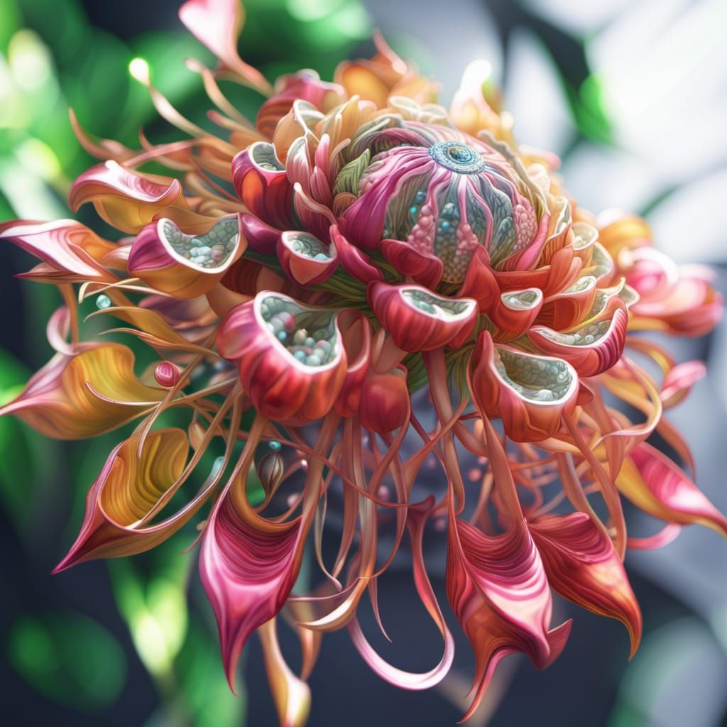 Alien Flora - AI Generated Artwork - NightCafe Creator