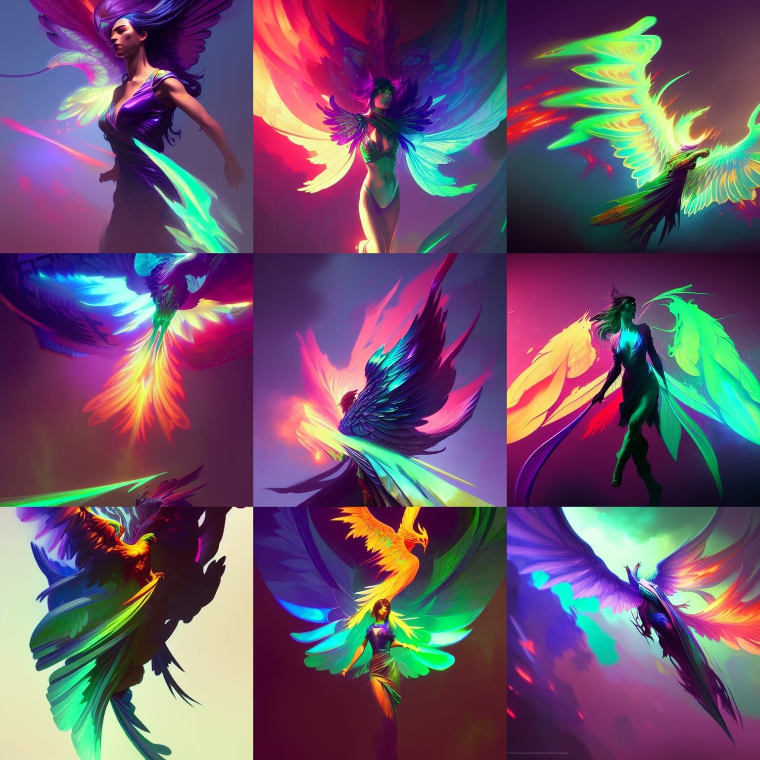 She's a Phoenix - AI Generated Artwork - NightCafe Creator