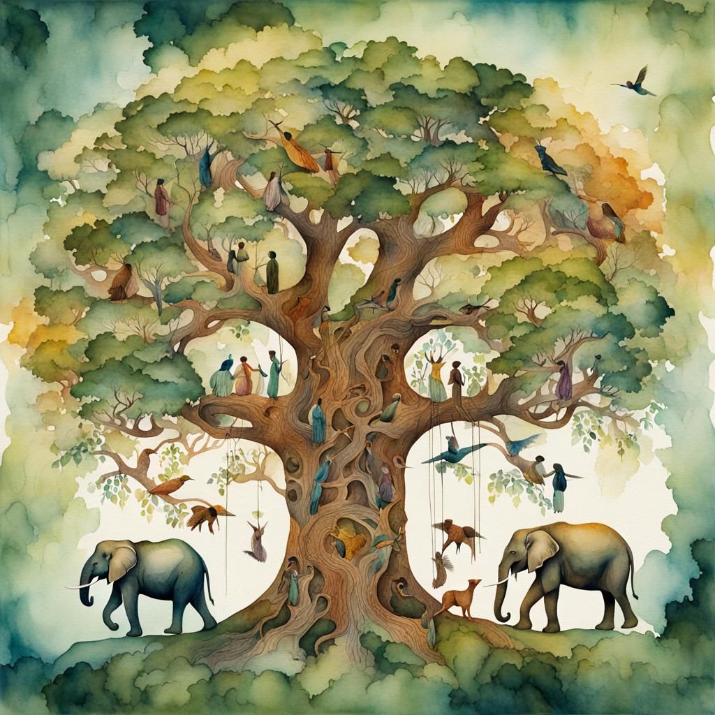 The Tree of Life - AI Generated Artwork - NightCafe Creator