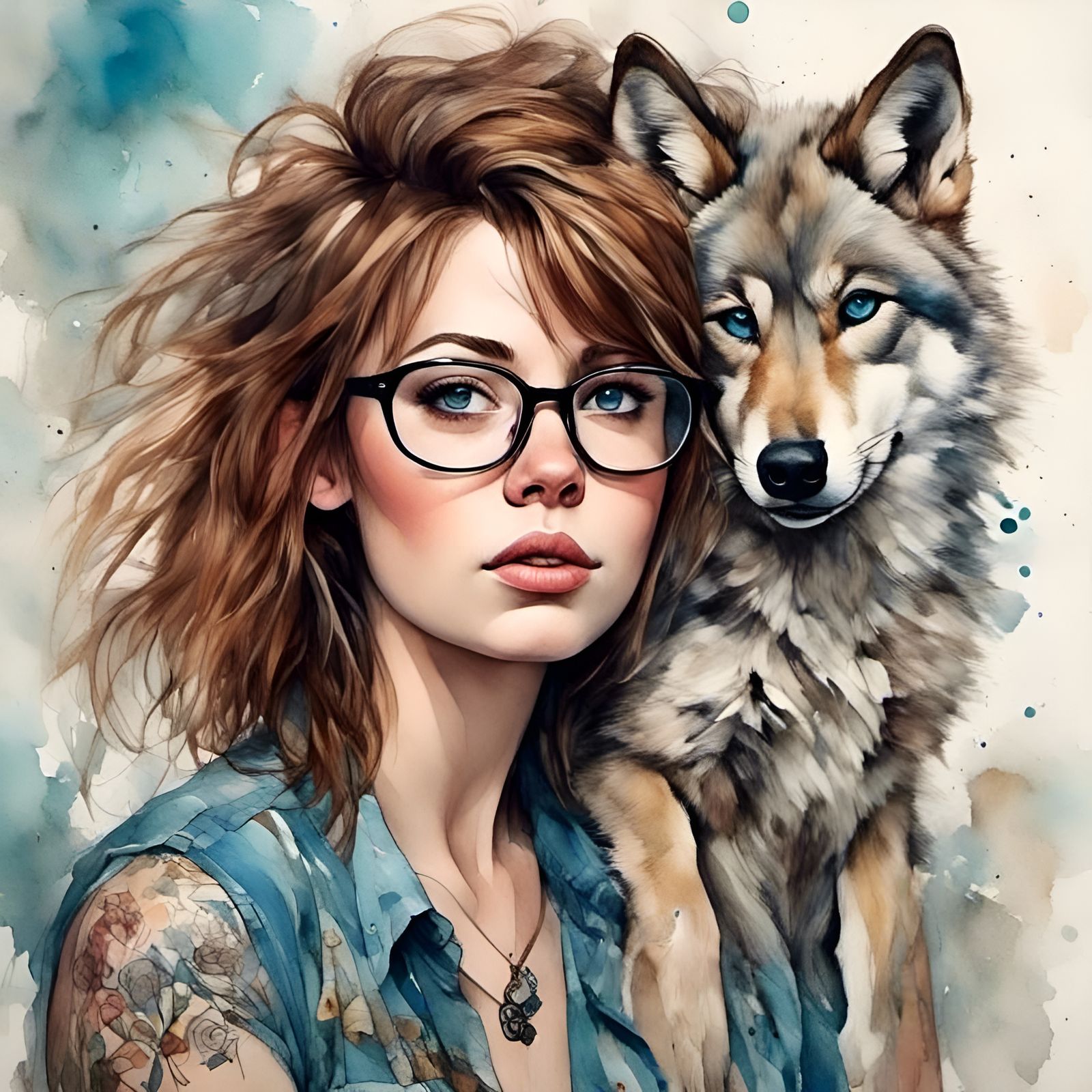 Coyote Girl - AI Generated Artwork - NightCafe Creator