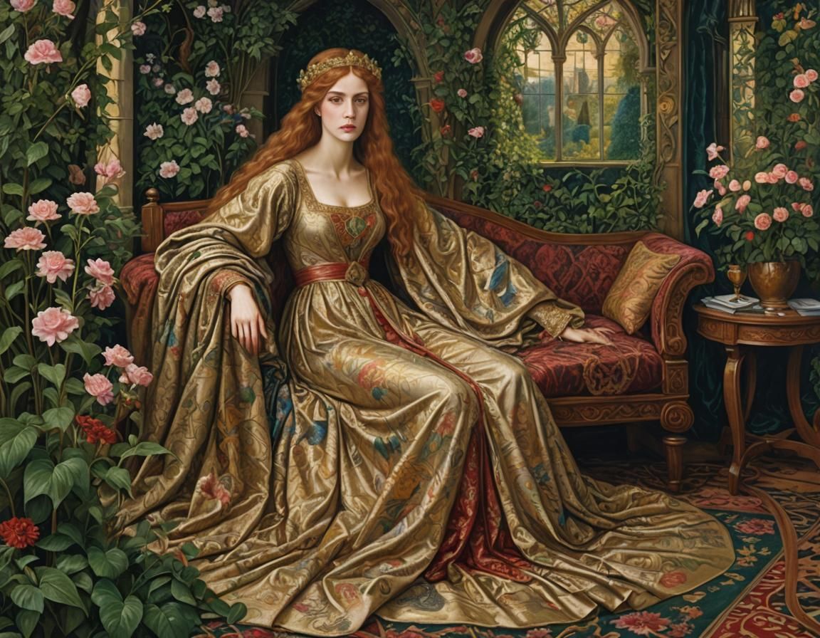 Art inspired by Dante Gabriel Rossetti: Romantic lair of Queen ...