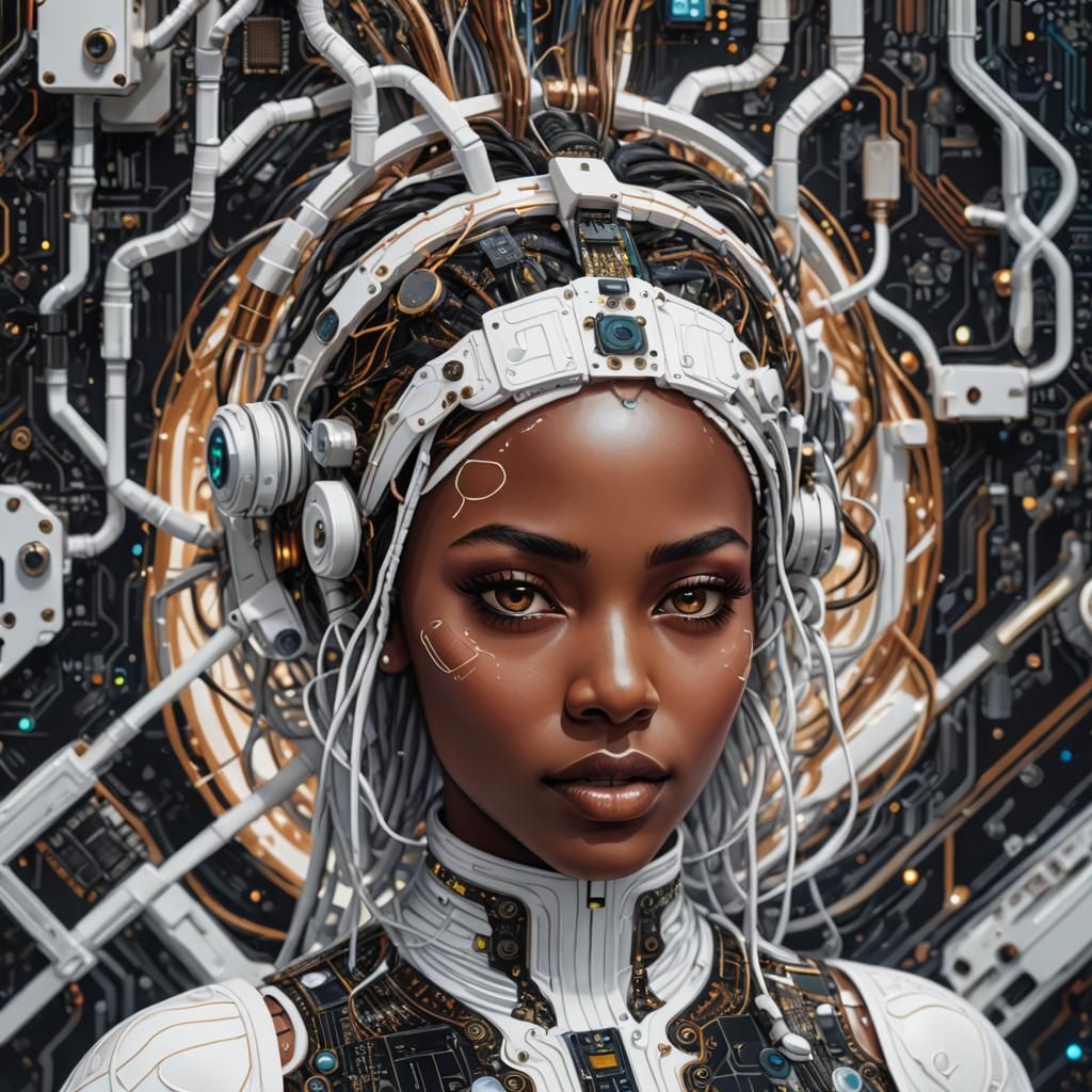 BlackInWhite_wired - AI Generated Artwork - NightCafe Creator