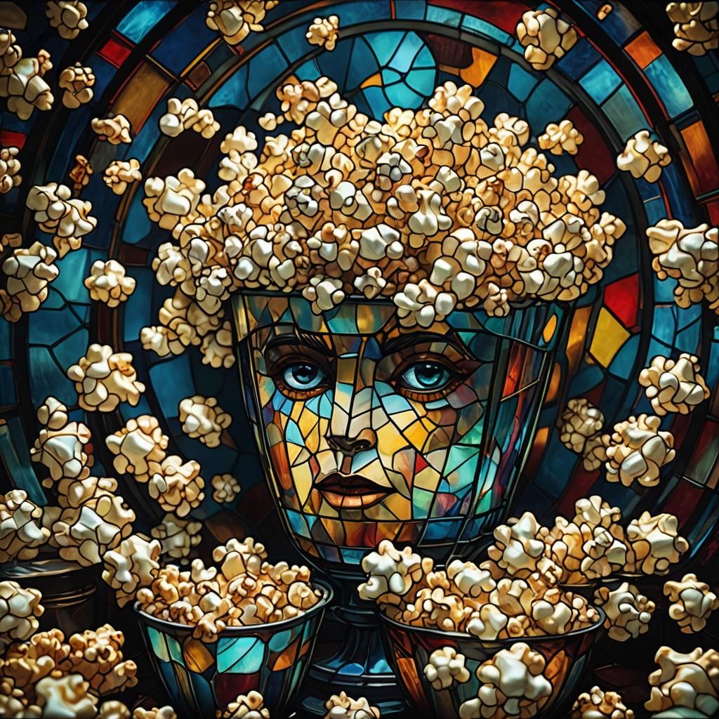 Popcorn Cinema - AI Generated Artwork - NightCafe Creator