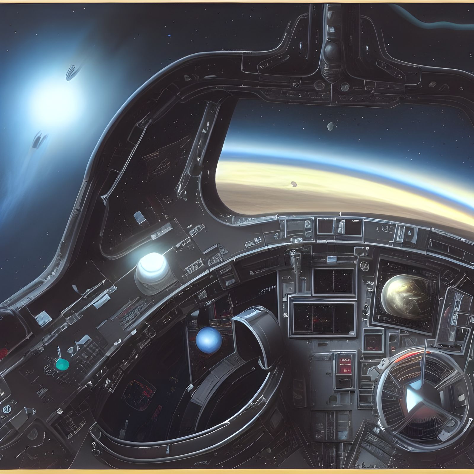 Navigational controls of an interstellar spacecraft - AI Generated ...