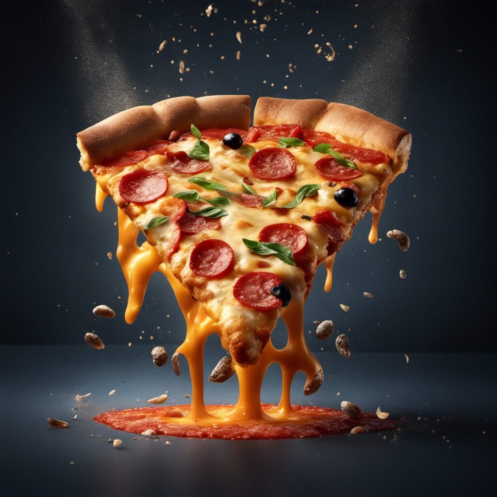 Fiery, Luscious, Pizza - AI Generated Artwork - NightCafe Creator