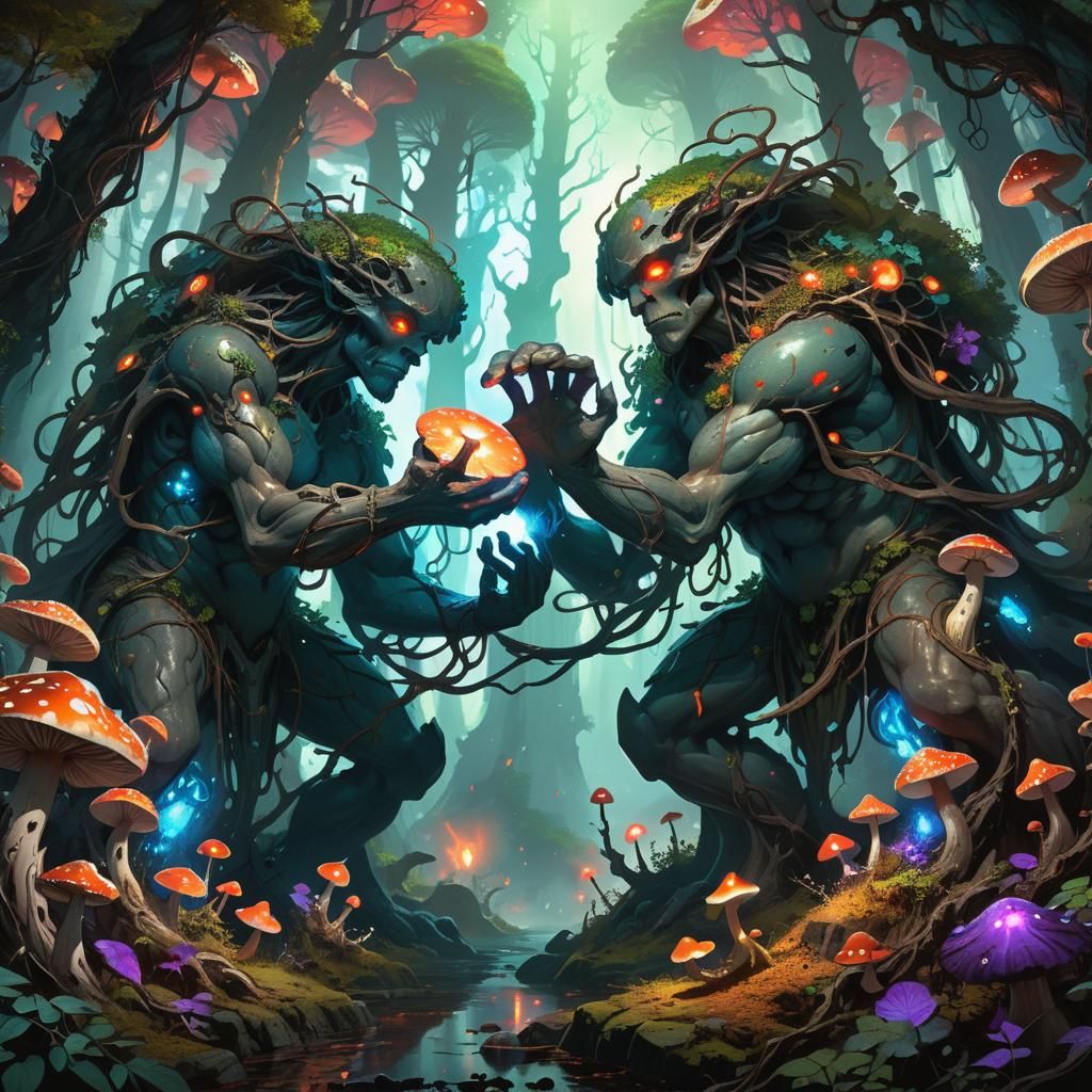 Stone Elementals Fighting - Epic Battle of Stone Elementals ...