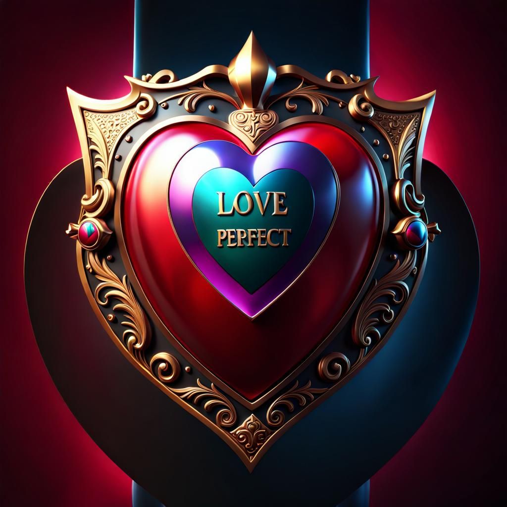 Perfect Love Shield - AI Generated Artwork - NightCafe Creator