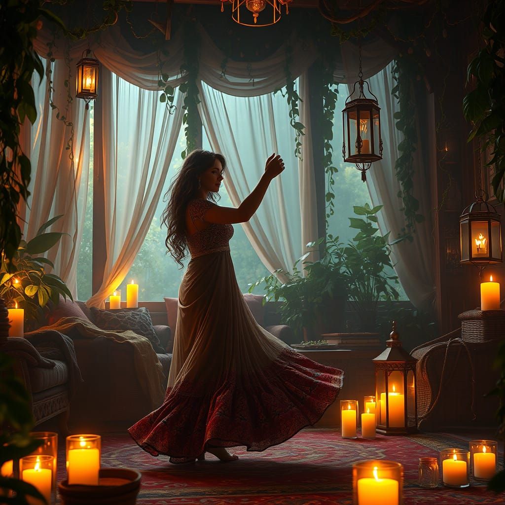 Dancing in the living room - Ethereal Nighttime Dance in Enc...