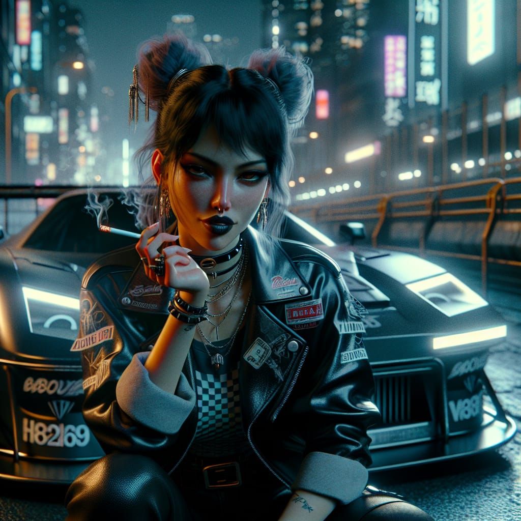 Cyberpunk 2020 : Night City Friday night race. - AI Generated Artwork ...