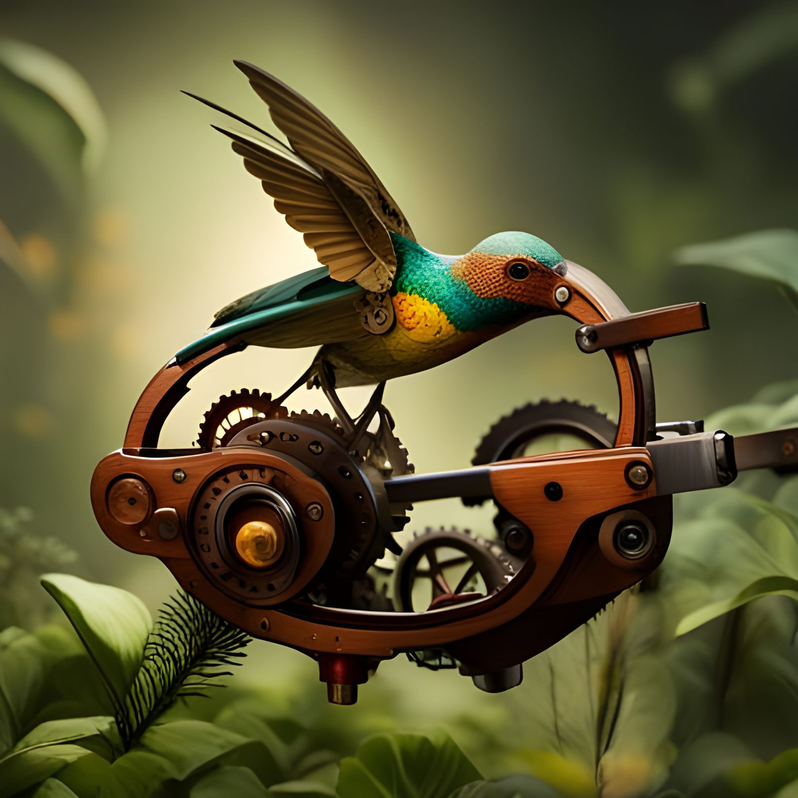 Mechanical Humming Bird - AI Generated Artwork - NightCafe Creator
