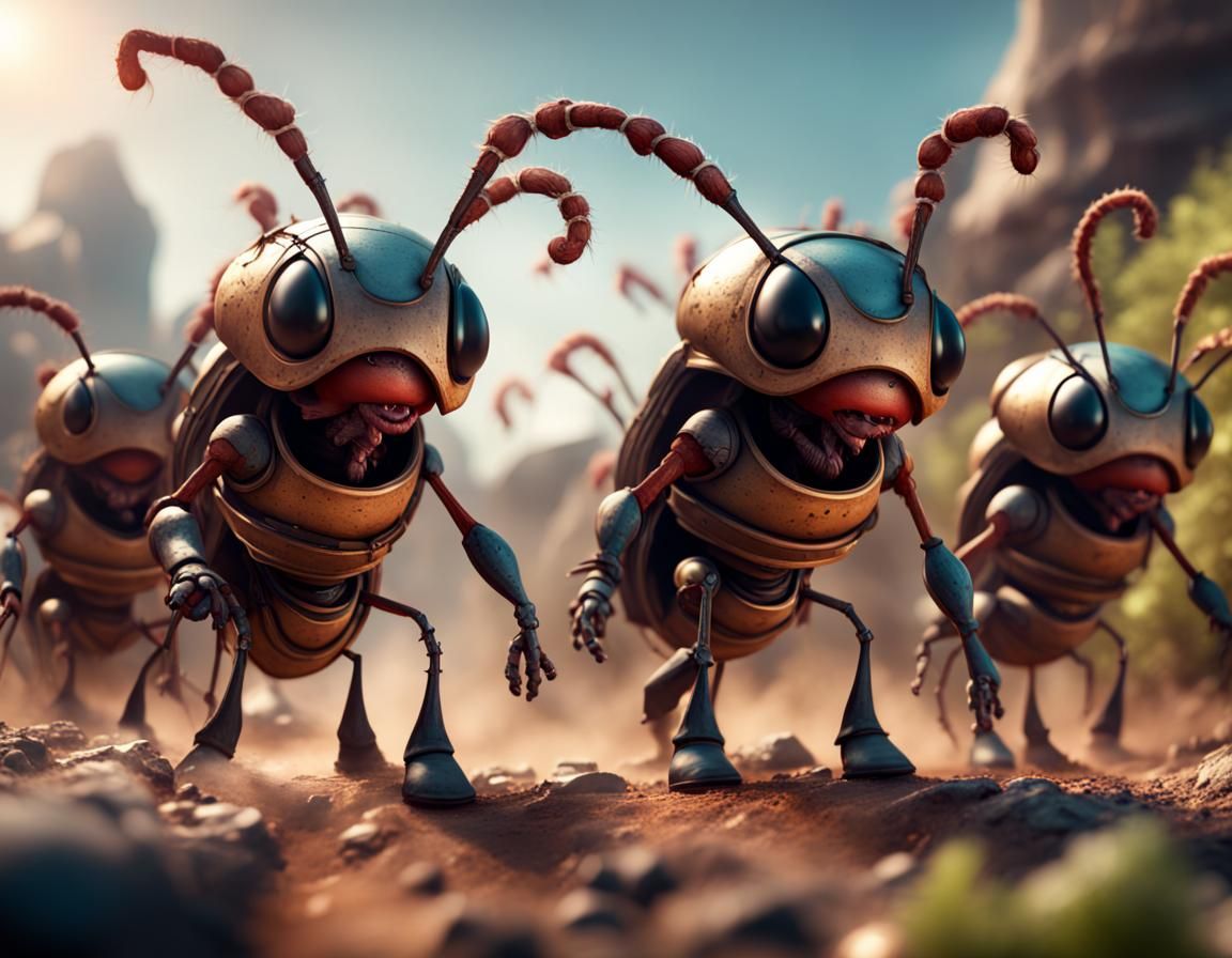 Insect people - AI Generated Artwork - NightCafe Creator