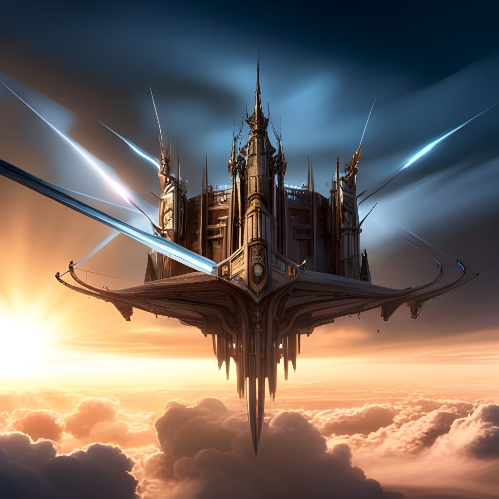 The Sky Citadel - AI Generated Artwork - NightCafe Creator