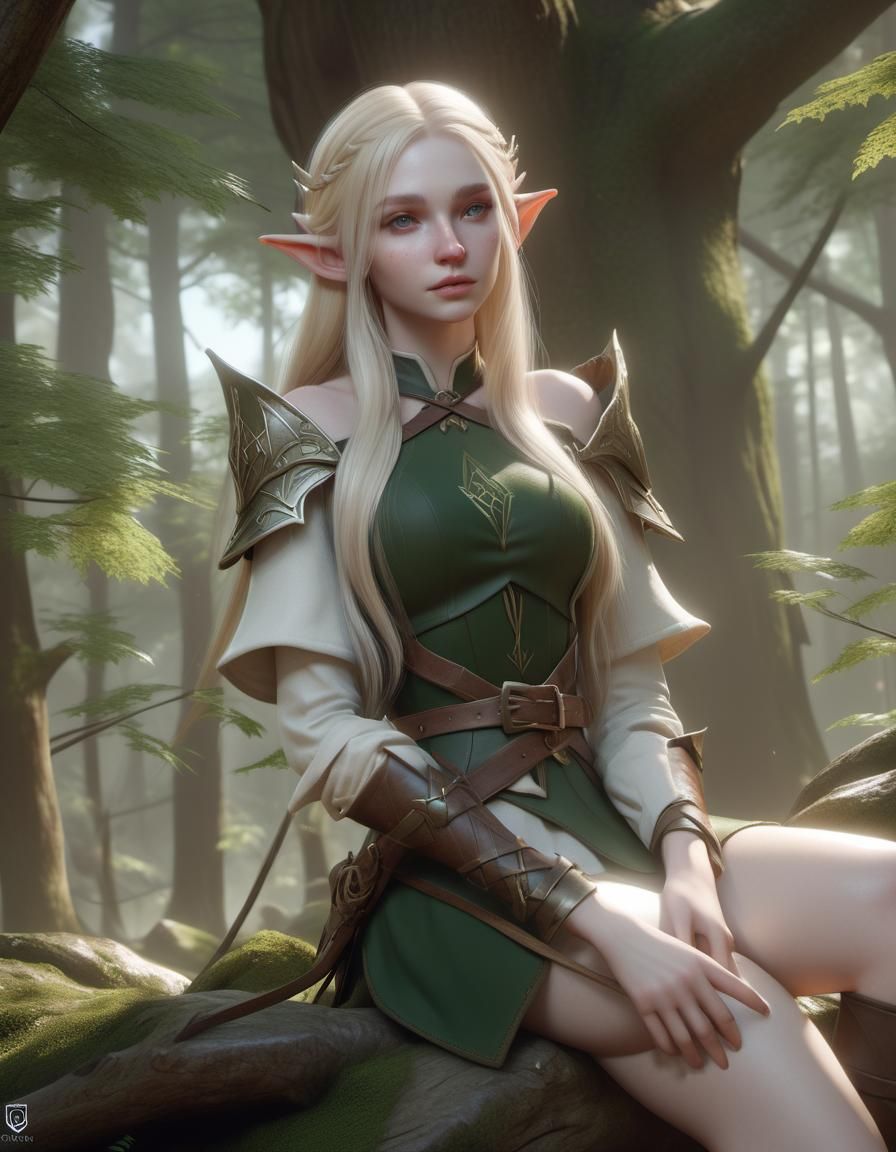 "Close up ,extreme detailed ,Beautiful 20 year old girl ,ELF ,Blonde ...