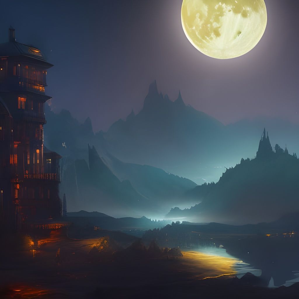 Cliffside Manor - AI Generated Artwork - NightCafe Creator