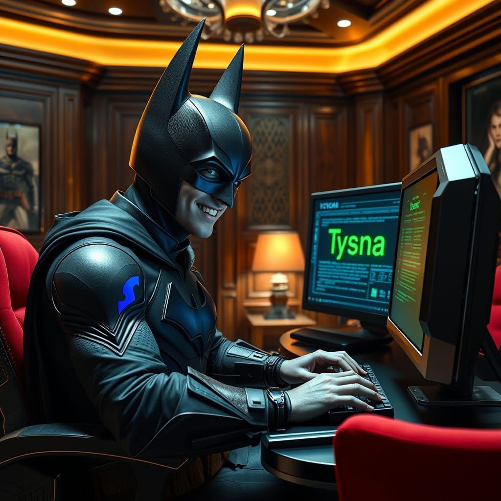 Batman Arkham loves practicing ai prompts.