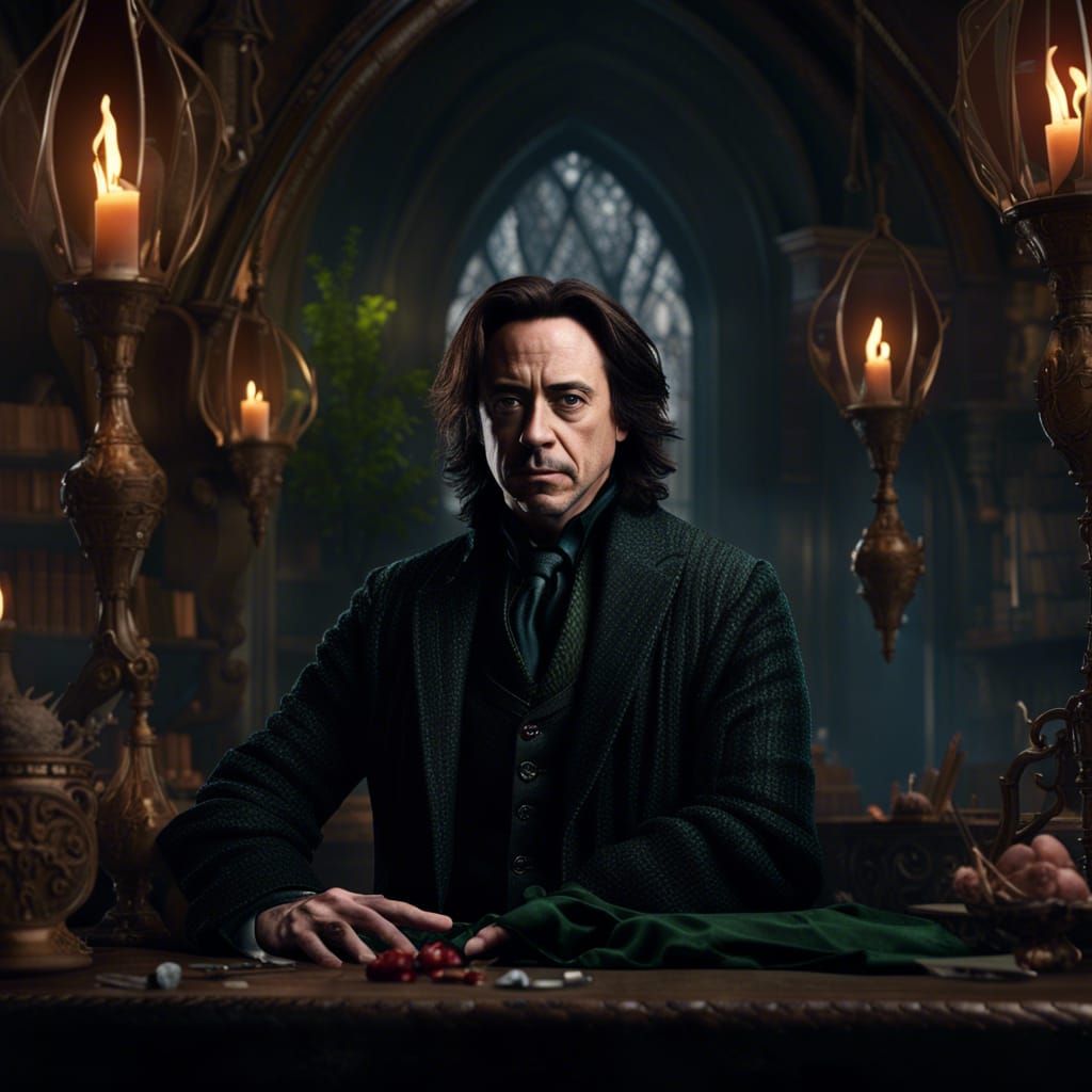 Robert Downey Jr. as Severus Snape - AI Generated Artwork - NightCafe ...