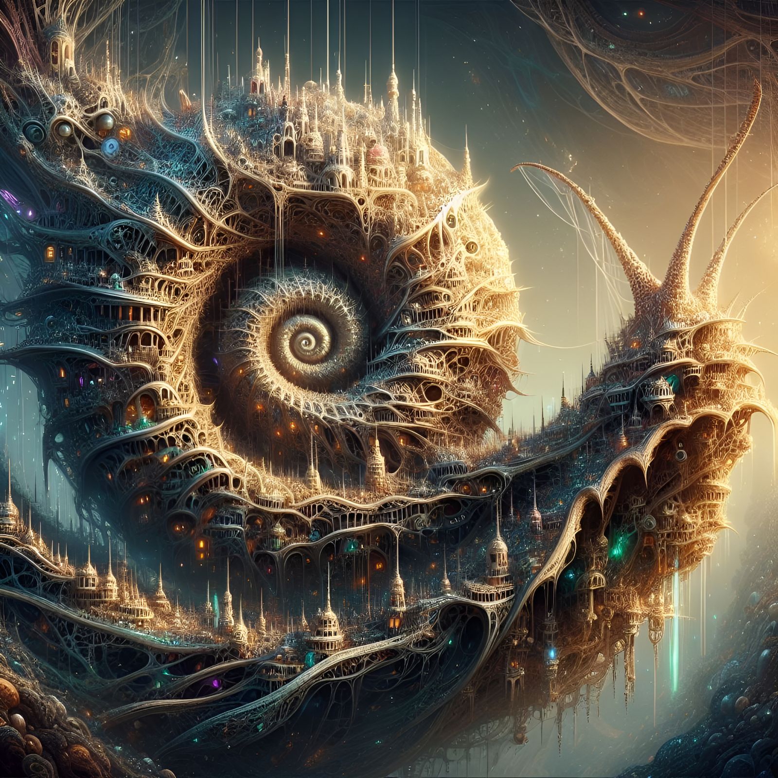 Snail City - AI Generated Artwork - NightCafe Creator