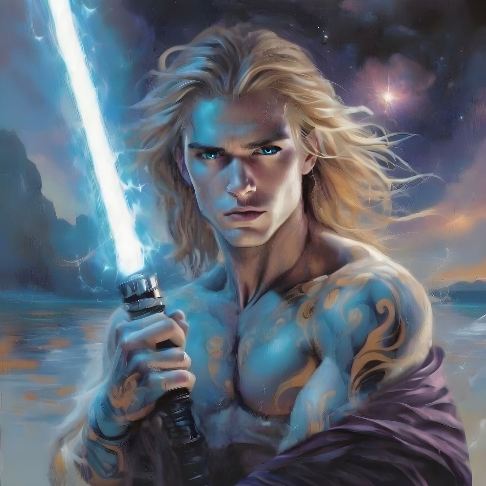 Jedi - Alien Jedi Warrior in Iridescent Hues