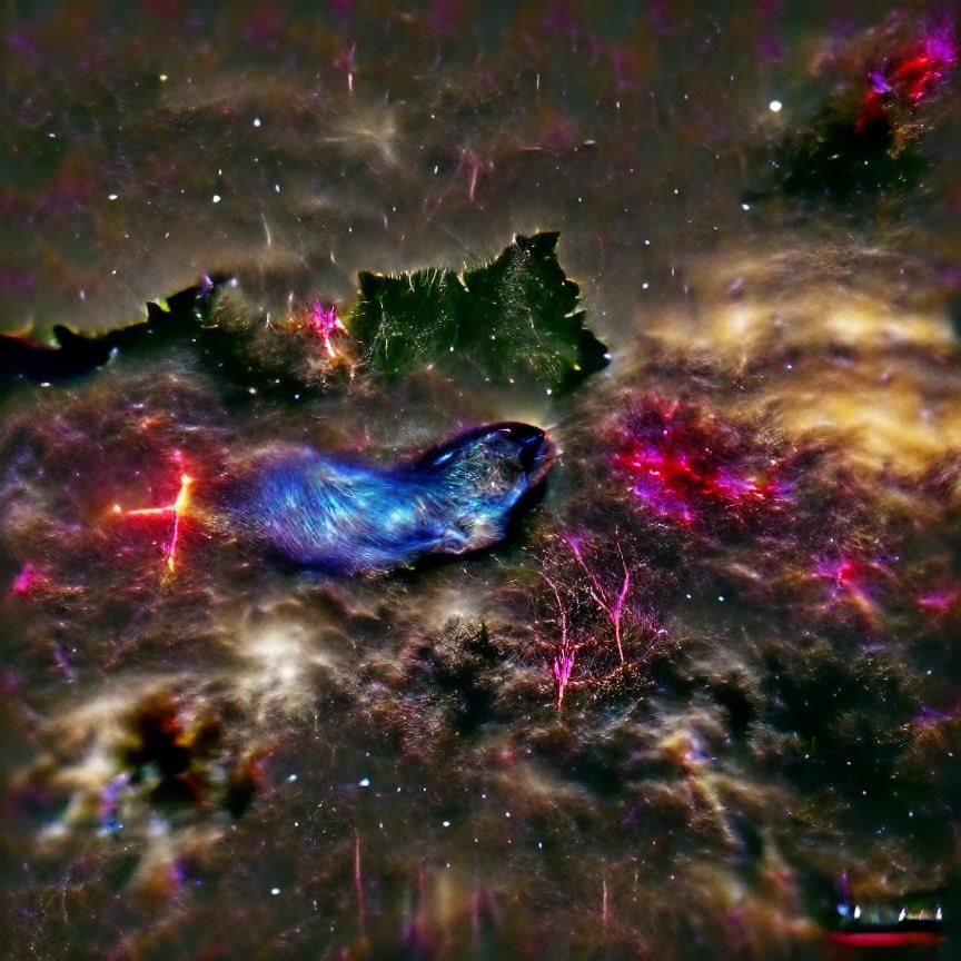 Night sky, nebula, quasar in the universe 8k resolution - AI Generated ...