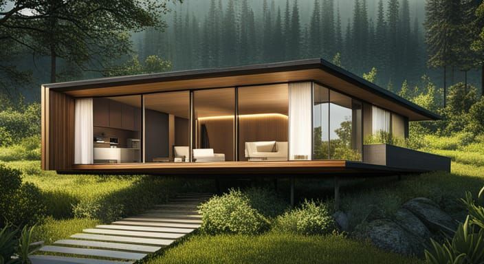 Surreal Escape: Futuristic Family Capsule in an Enigmatic Wilderness ...