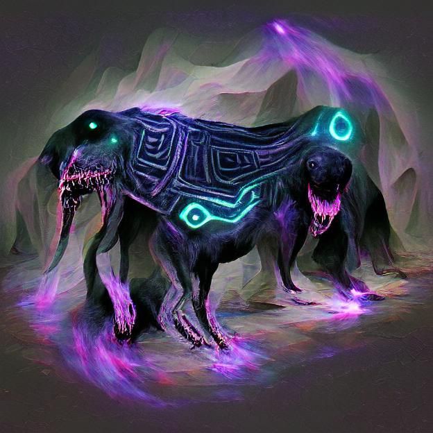 Ancient Void Hound - AI Generated Artwork - NightCafe Creator