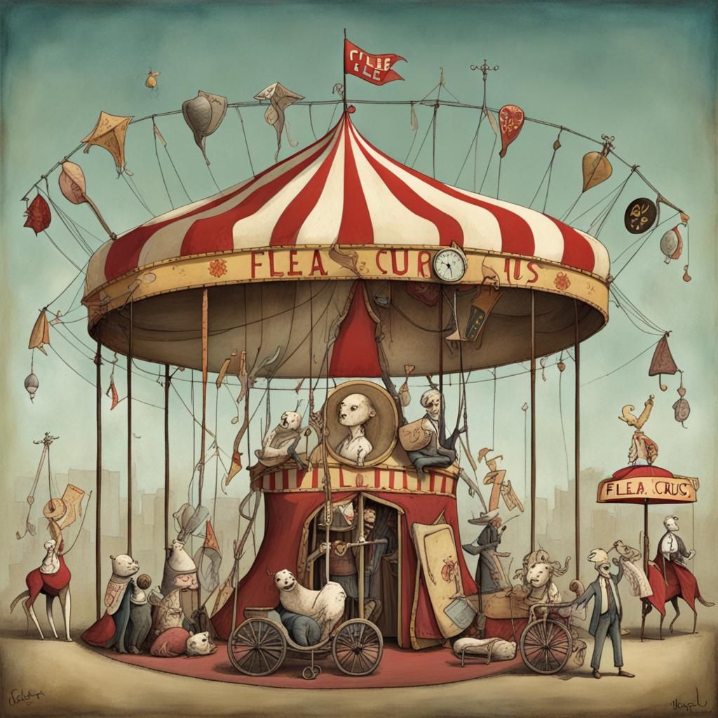Flea Circus - AI Generated Artwork - NightCafe Creator