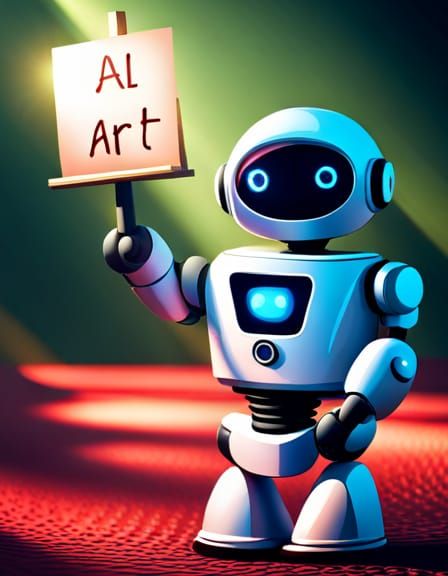 Cute little AI artist II - AI Generated Artwork - NightCafe Creator