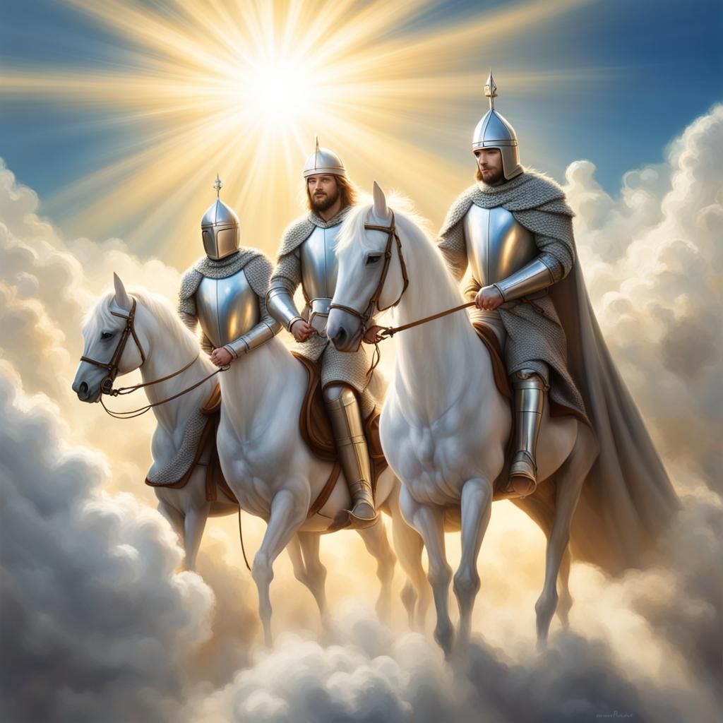 Photorealistic Sir Lancelot, King Arthur, and the Knights of the round ...