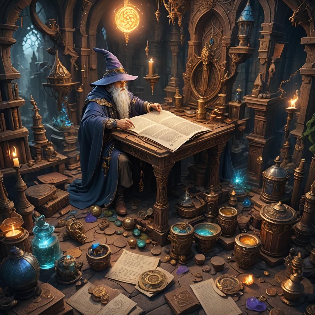 Research Wizard - AI Generated Artwork - NightCafe Creator