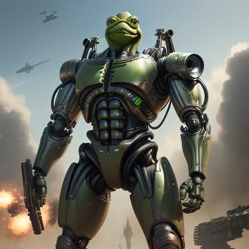 Kermit Terminator 2 - AI Generated Artwork - NightCafe Creator