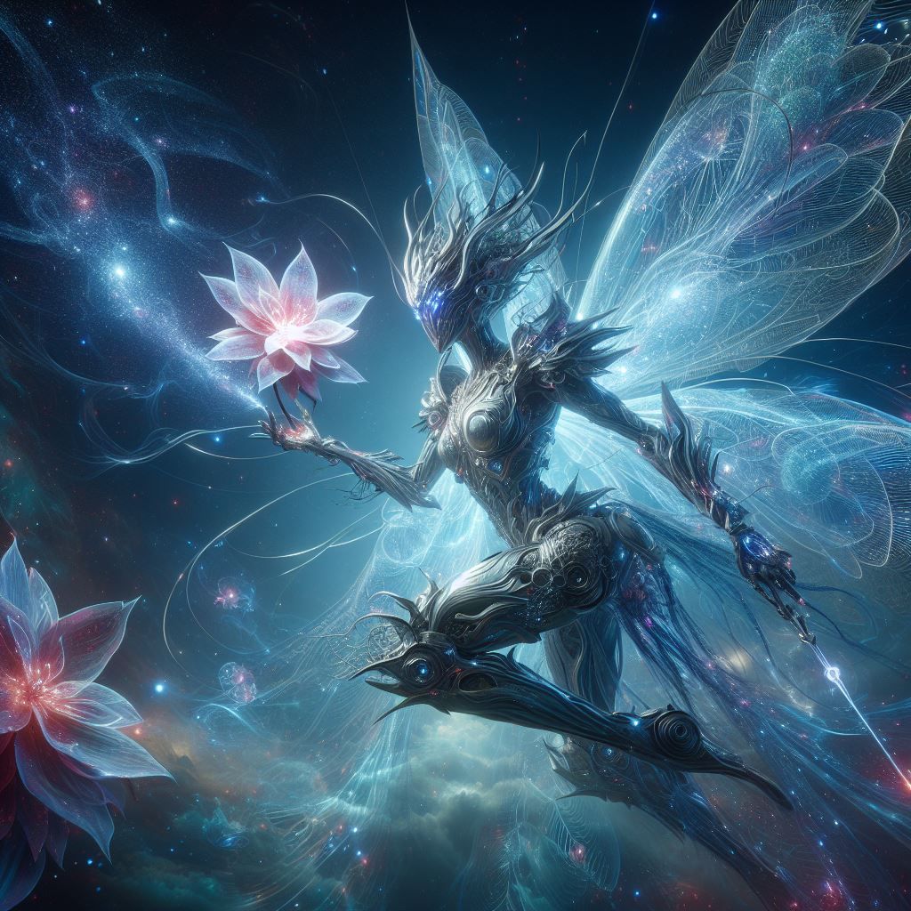 Cyborg Fairy : Casting Flowers Edition - AI Generated Artwork ...
