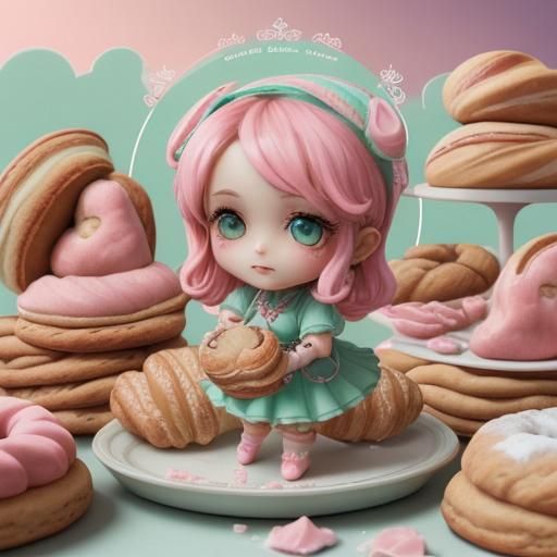 French bakery, cute and sweet, a lot of baked goods, cookies and ...