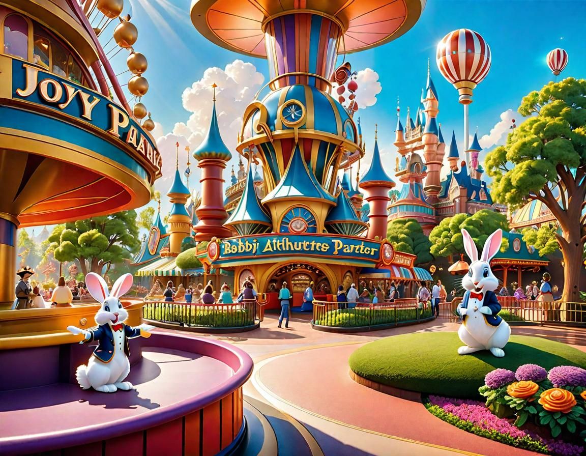 Rabbit theme-park (Mysterious XL v4) - AI Generated Artwork - NightCafe ...