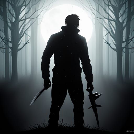 Serial Killer Silhouette - AI Generated Artwork - NightCafe Creator