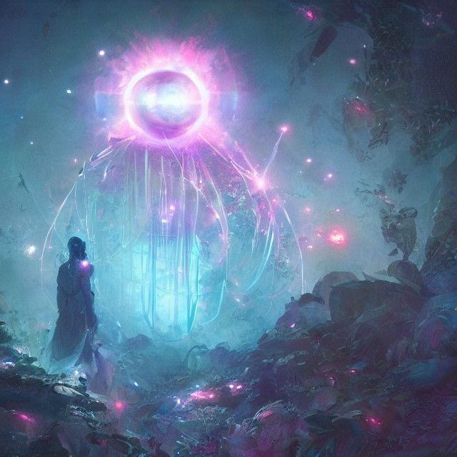 Supernova plant - AI Generated Artwork - NightCafe Creator