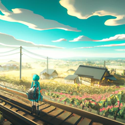 hatsune miku comitting suicide - AI Generated Artwork - NightCafe Creator