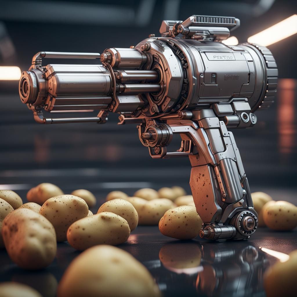 potato gun - AI Generated Artwork - NightCafe Creator