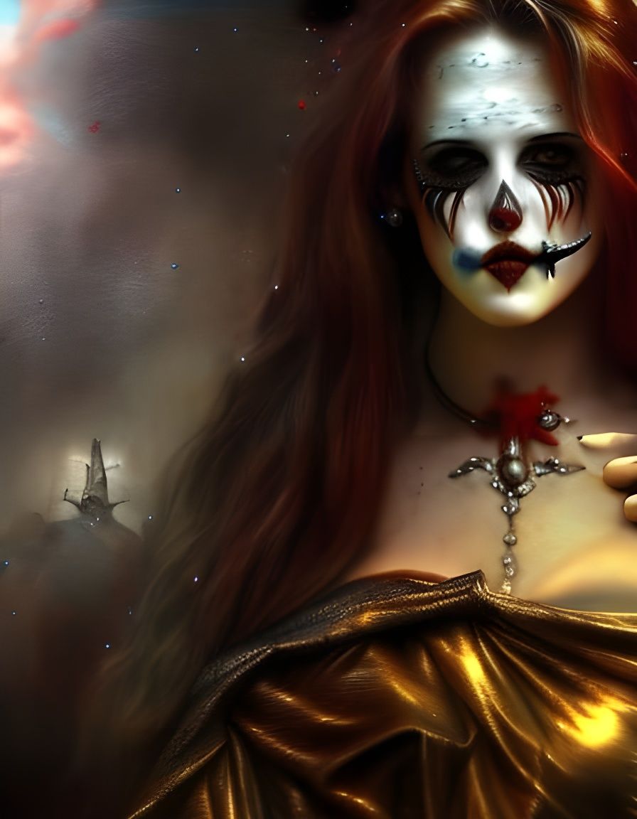 Clown opera singer - AI Generated Artwork - NightCafe Creator