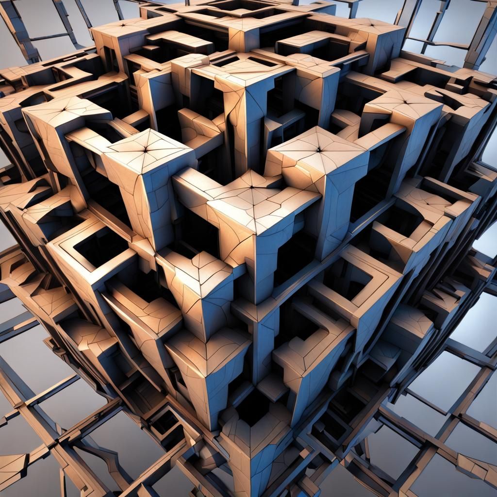 Unraveling Tesseract. A four-dimensional hypercube - AI Generated ...