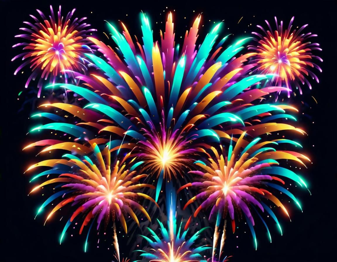 Fireworks - AI Generated Artwork - NightCafe Creator