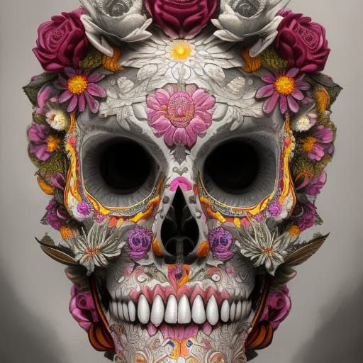 Skull - AI Generated Artwork - NightCafe Creator