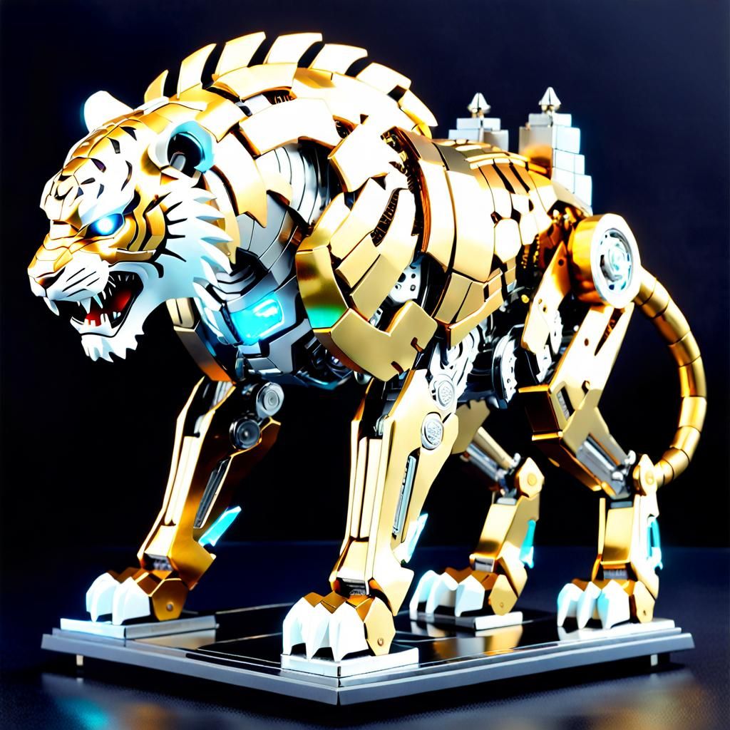 mechanical sabertooth tiger automaton by makoto kobayashi, hajime ...