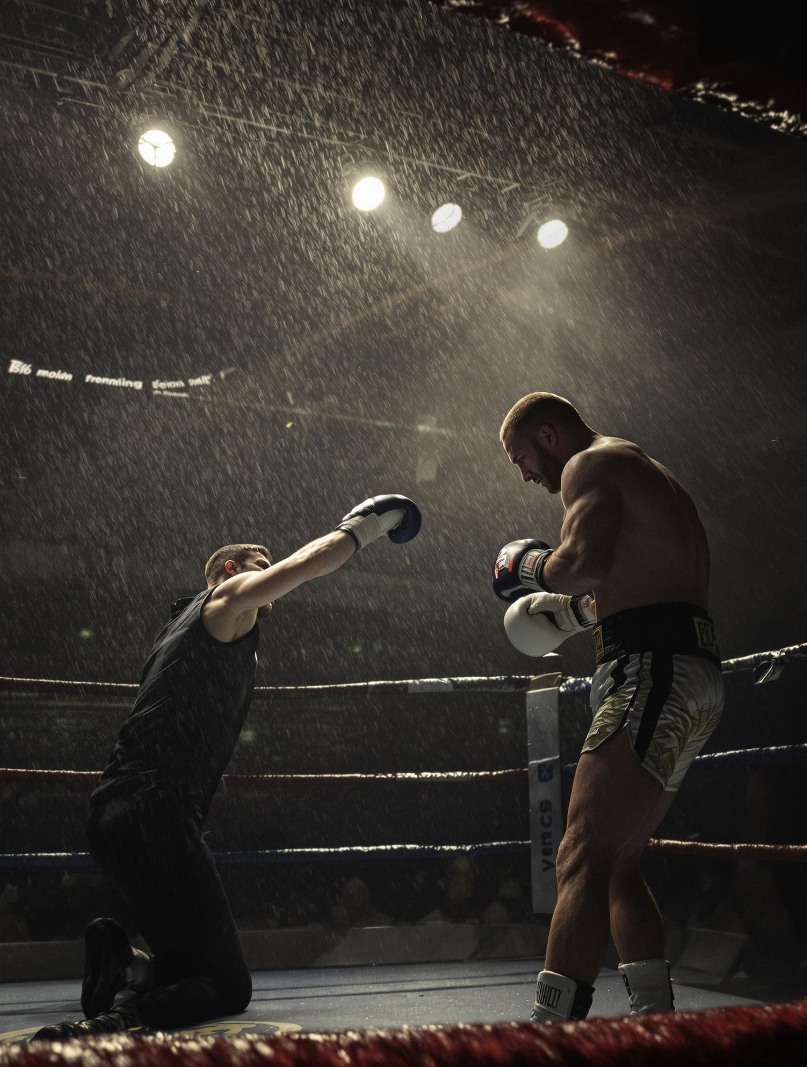 The young fresh boxer in one of his first pro boxing matches Little Mac ...