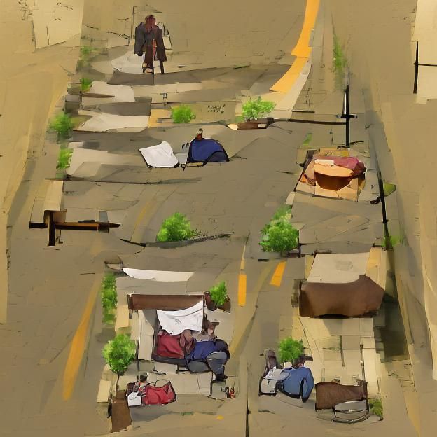 a poor man's street concept art - AI Generated Artwork - NightCafe Creator