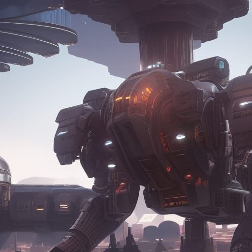 Everything you want because there's no theme today intricate mech ...