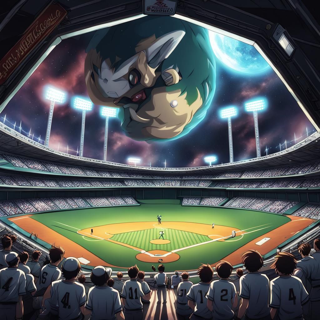 intergalactic baseball game - AI Generated Artwork - NightCafe Creator