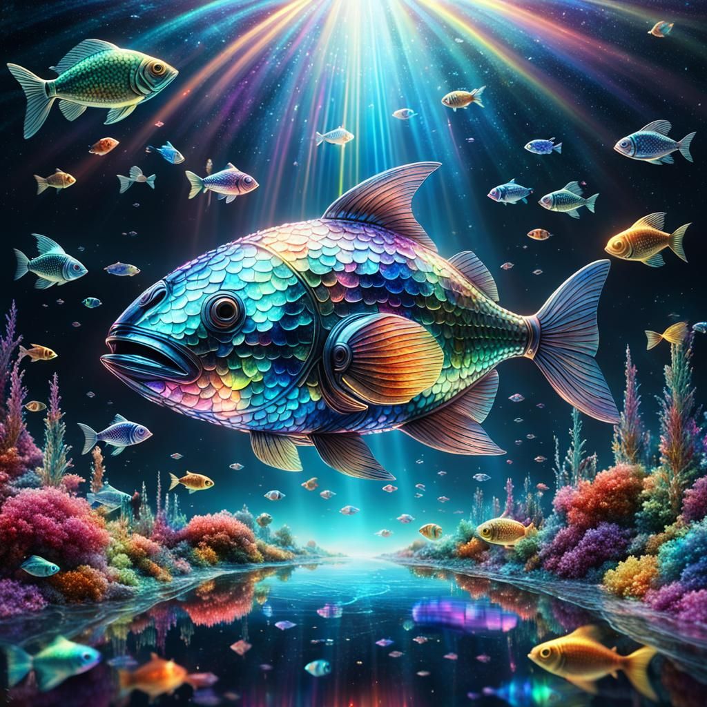 Fish disco - AI Generated Artwork - NightCafe Creator