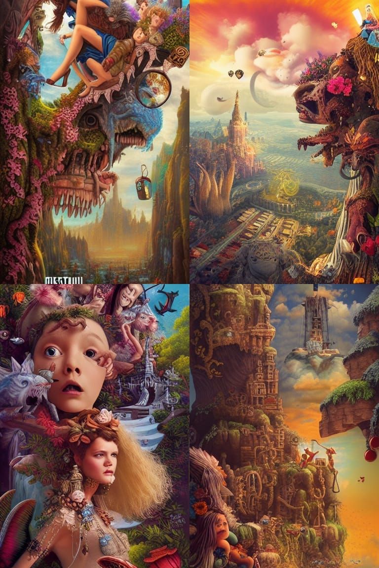 Movie poster art, whimsical fantasy adventure, detailed realistic ...