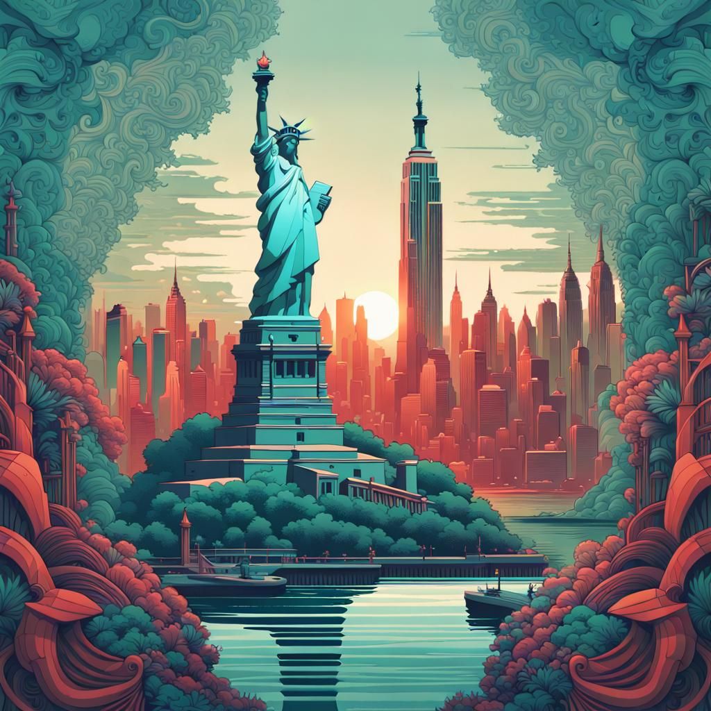 New-York - AI Generated Artwork - NightCafe Creator