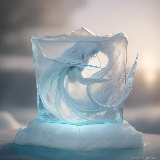 Ice sculpture - AI Generated Artwork - NightCafe Creator